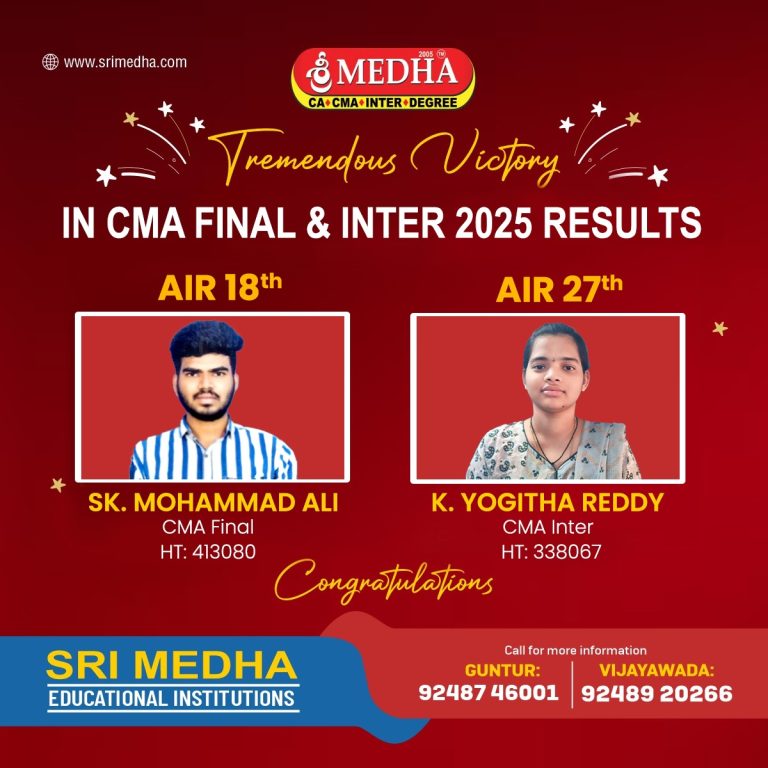 CA Colleges in Guntur | CMA Colleges in Guntur- Sri Medha